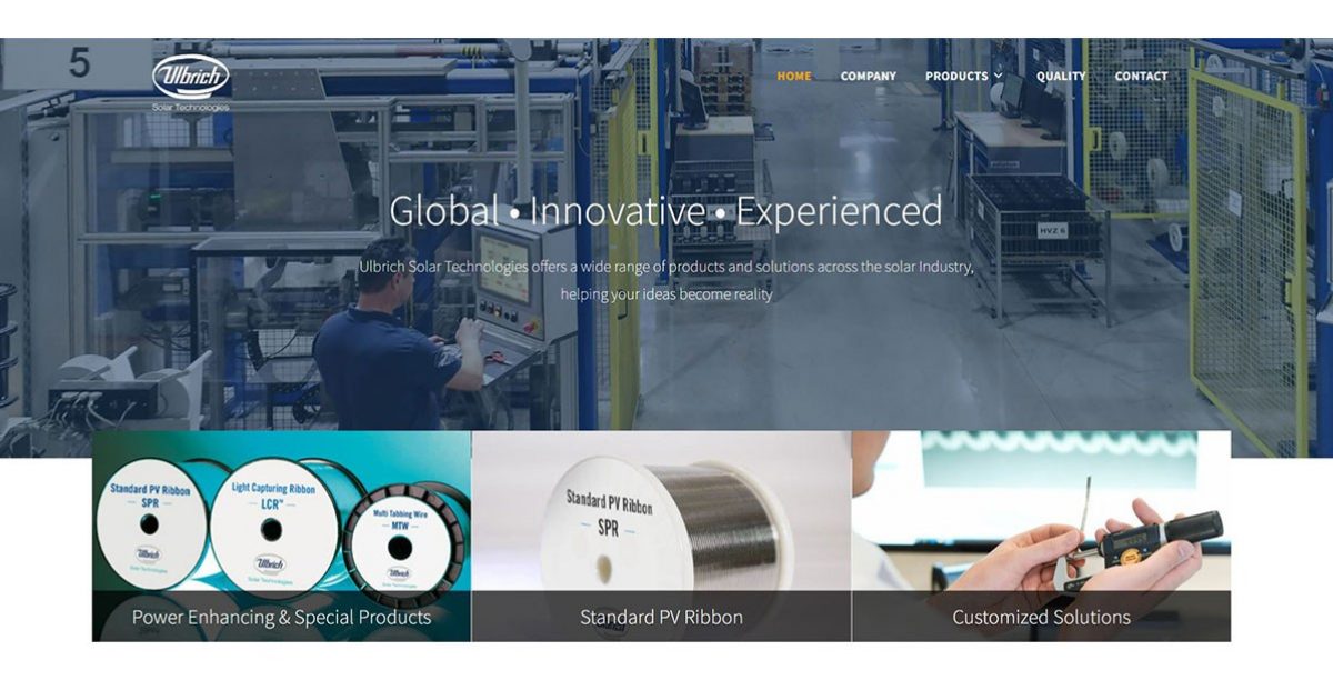 New Look and Functionality for pvribbon.com | Ulbrich